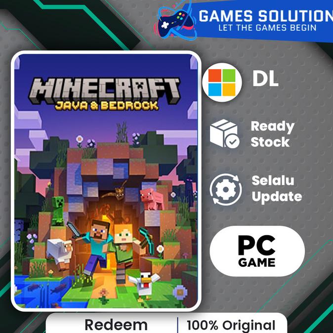 Jual minecraft Java and Bedrock Edition for PC Original | Shopee Indonesia