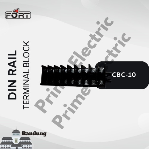 Jual Terminal Blok CBC-10 Model Kasuga Hitam Rail 2 Fungsi FORT ...