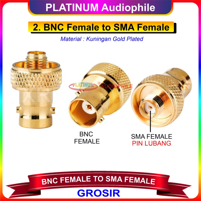 Jual Konektor BNC to RP SMA RPSMA Male Female RF Adapter Connector Antena | Shopee Indonesia