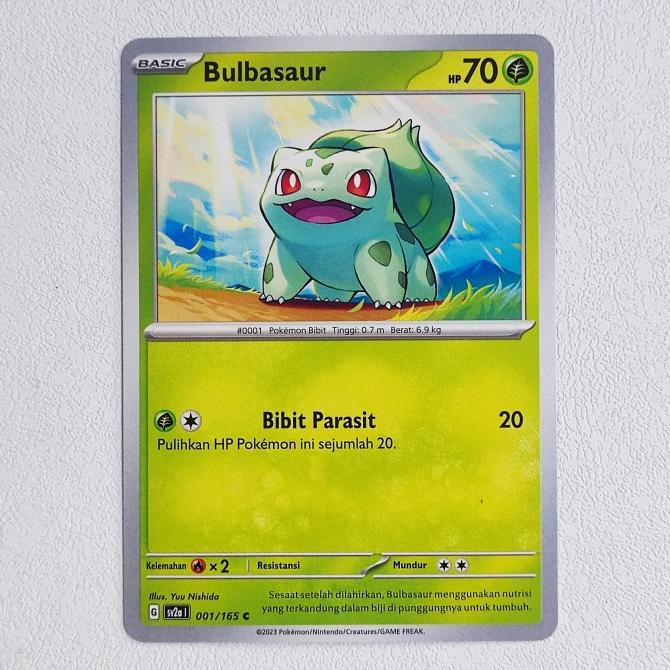 Jual Bulbasaur 001/165 SV2a - Kartu Pokemon Indonesia | Shopee Indonesia