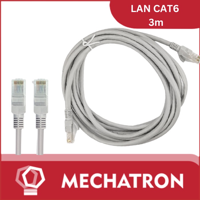 Jual Kabel Lan Utp Cat 6 Cat6 3 Meter High Quality Rj45 Pabrikan ...