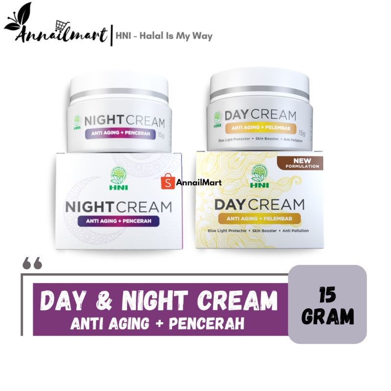 Jual BEAUTY DAY CREAM HNI 15gr / KRIM SIANG ANTI-AGING / NIGHT CREAM ...