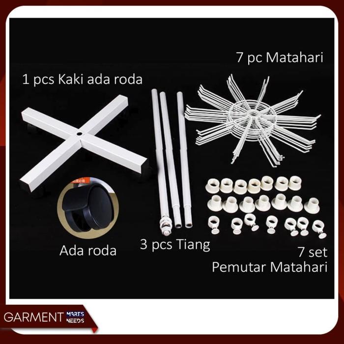 Jual Rak Display Putar Matahari 7 Susun Besi Kuat Tebal Impor Ada Roda ...