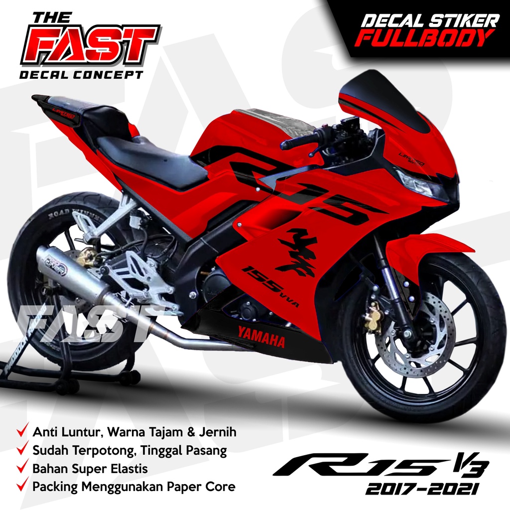 Jual BISA COD decal stiker full body untuk r15 v3 motif terlaris bisa ...