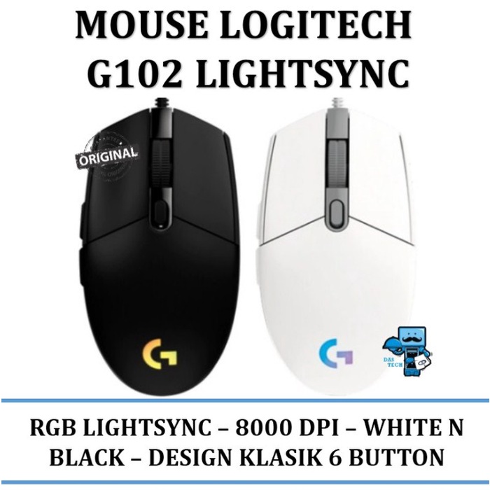 Jual Mouse Gaming Logitech G102 Gaming Mouse Prodigy (AURA/RGB) | Shopee Indonesia