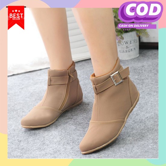 Jual Sepstu Boots Wanita Fashion Korea Casual Sol Empuk Terbaru 2023 ...
