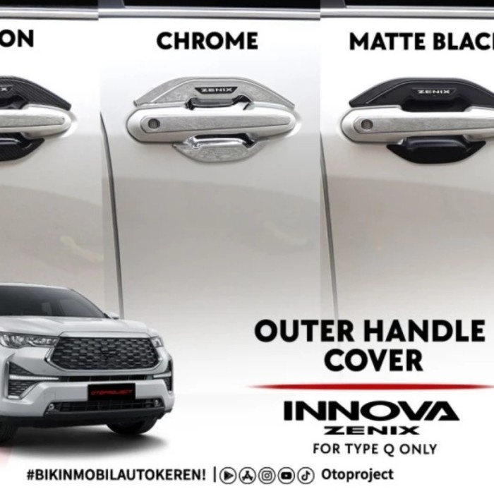 Jual Outer Handle Mangkok Pintu Otoproject Innova Zenix Best | Shopee Indonesia