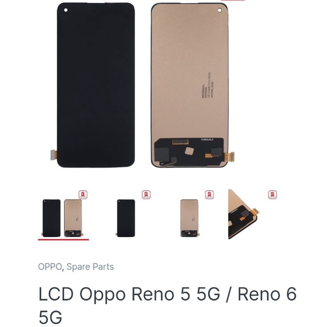 Jual LCD TOUCHSCREEN OPPO RENO 5 5G / RENO 6 5G E1 BLACK | Shopee Indonesia