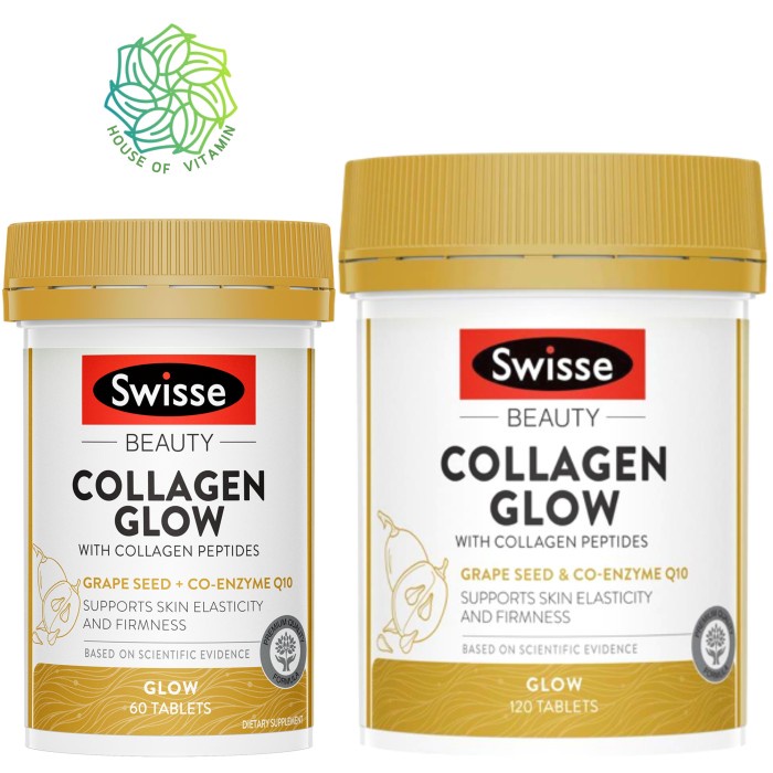 Jual Swisse Beauty Collagen Glow 60 Tablets 120 Tablet Skin ...