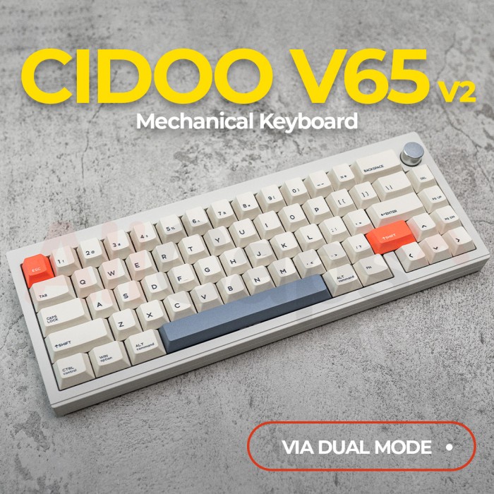 Jual Cidoo V65 V2 - 65% Pre-Built Hotswappable Mechanical Keyboard ...