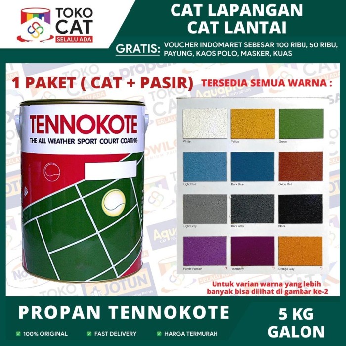 Jual Cat Lapangan / Parkiran Propan Teknokote 5 Kg GALON Warna KHUSUS ...