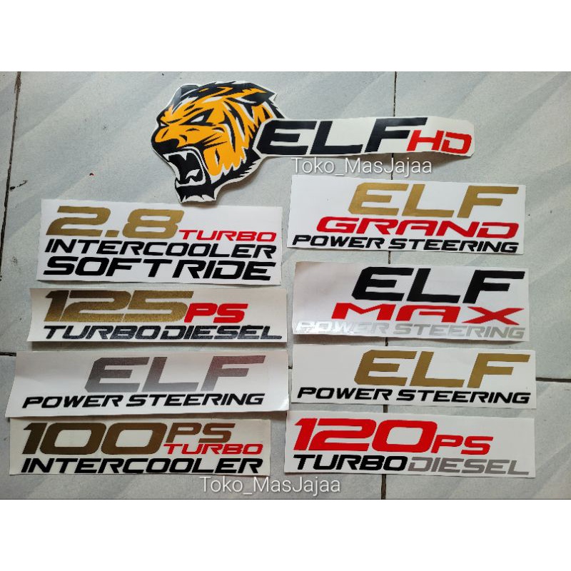 Jual stiker sticker elf / stiker isuzu elf macan 125 ps / stiker isuzu ...
