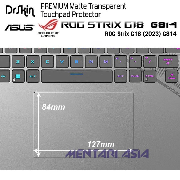 Jual Touchpad Protector Rog Strix G18 G814 2023 - Drskin Premium Matte ...