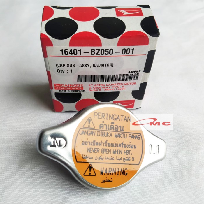 Jual Tutup Cap Radiator Daihatsu Xenia Avanza Rush Terios 16401-Bz050-001 Kode Hv325 | Shopee ...
