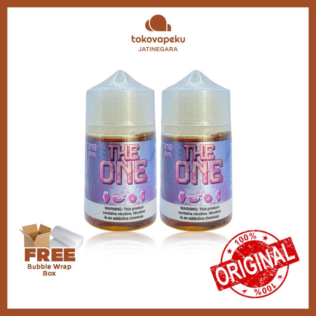 Jual THE ONE STRAWBERRY DOUGHNUT THE ONE 60ML ORI by BREAD VAPE ...