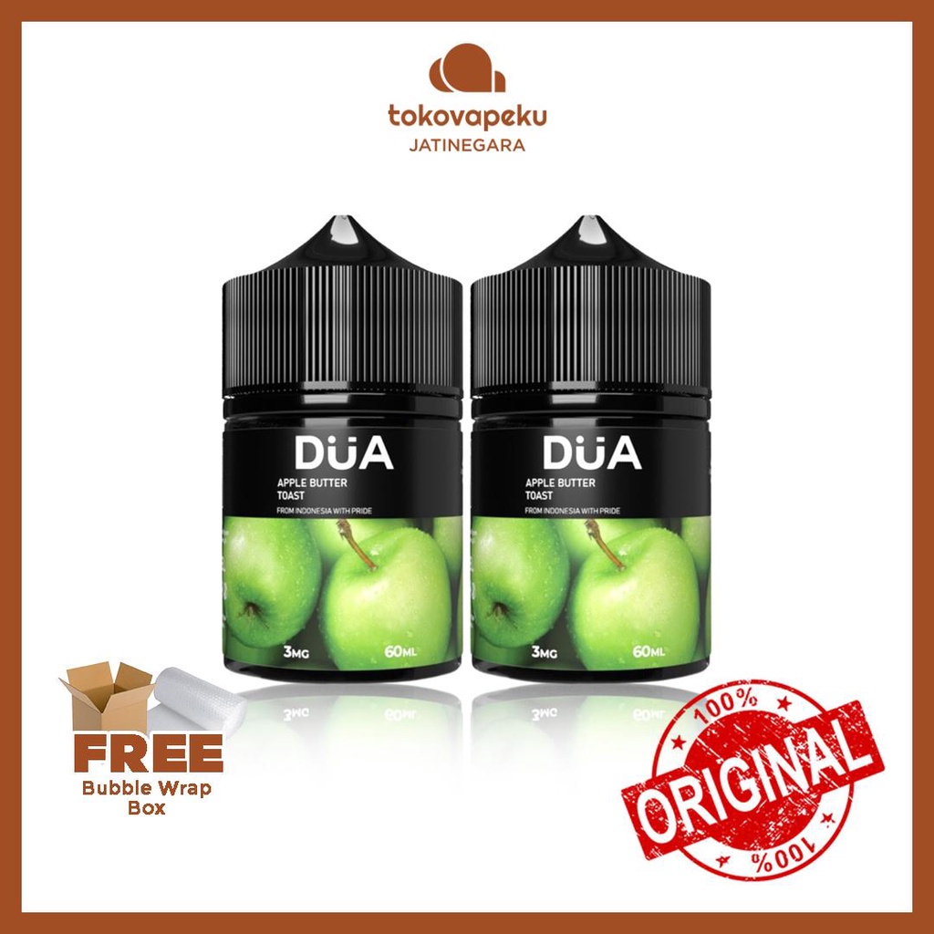 Jual DUA APPLE BUTTER TOAST DUA APPLE 60ML ORI by INDOBREW | Shopee ...