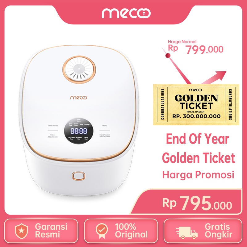 Jual MECOO MOST AESTHETIC RICE COOKER LOW CARBO LOW SUGAR 400 LOW WATT ...