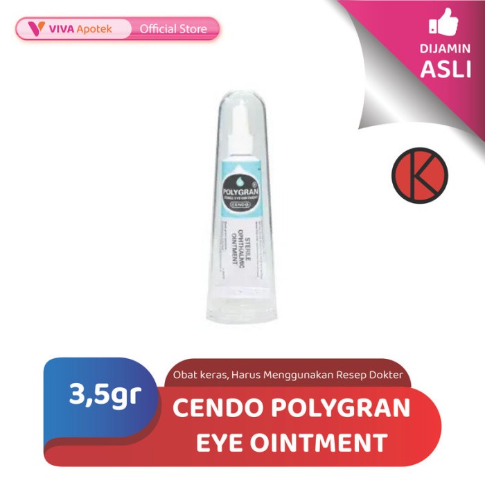 Jual Cendo Polygran Eye Ointment / Infeksi Mata (3,5 Garam) | Shopee ...