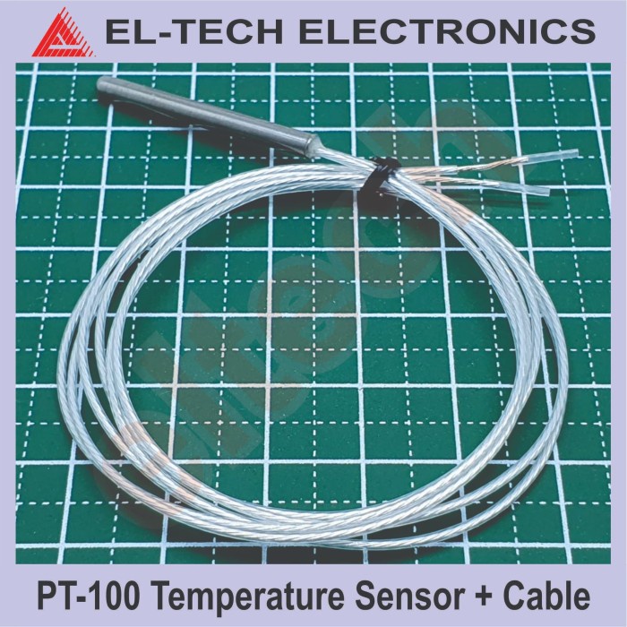 Jual TERLARIS PT-100 PT100 PT 100 ohm Sensor Temperature Suhu + Cable ...