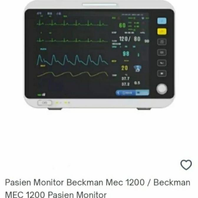 Jual Patient Monitor Mec1000 12 Inch Ecg-Nibp,Spo2,Temp | Shopee Indonesia