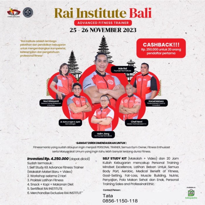 Jual Sertifikasi Personal Trainer Fitness Rai Institute | Shopee Indonesia