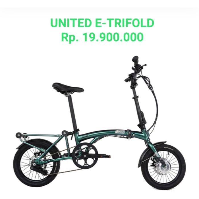 Jual Sepeda Lipat United E-Trifold | Shopee Indonesia