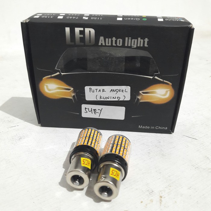 Jual Lampu Sein Led Autolight Kuning 1 Set Putar Angkel Riting Mobil ...