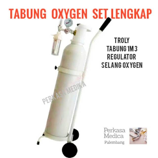 Jual Tabung Oxygen 1M3 Siap Pakai, Set/Tabung Saja | Shopee Indonesia