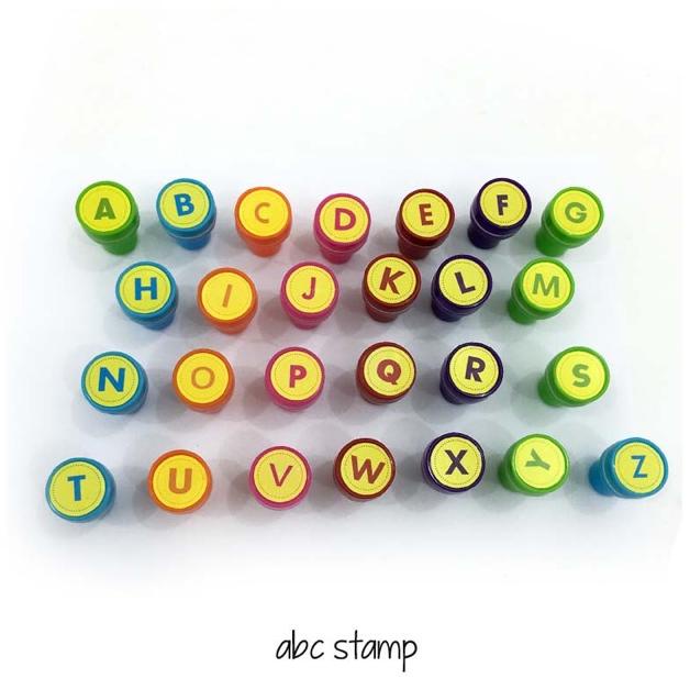 Jual Promo Mainan STEMPEL ABC / alphabet stamp/ stempel abc/ 26pcs ...
