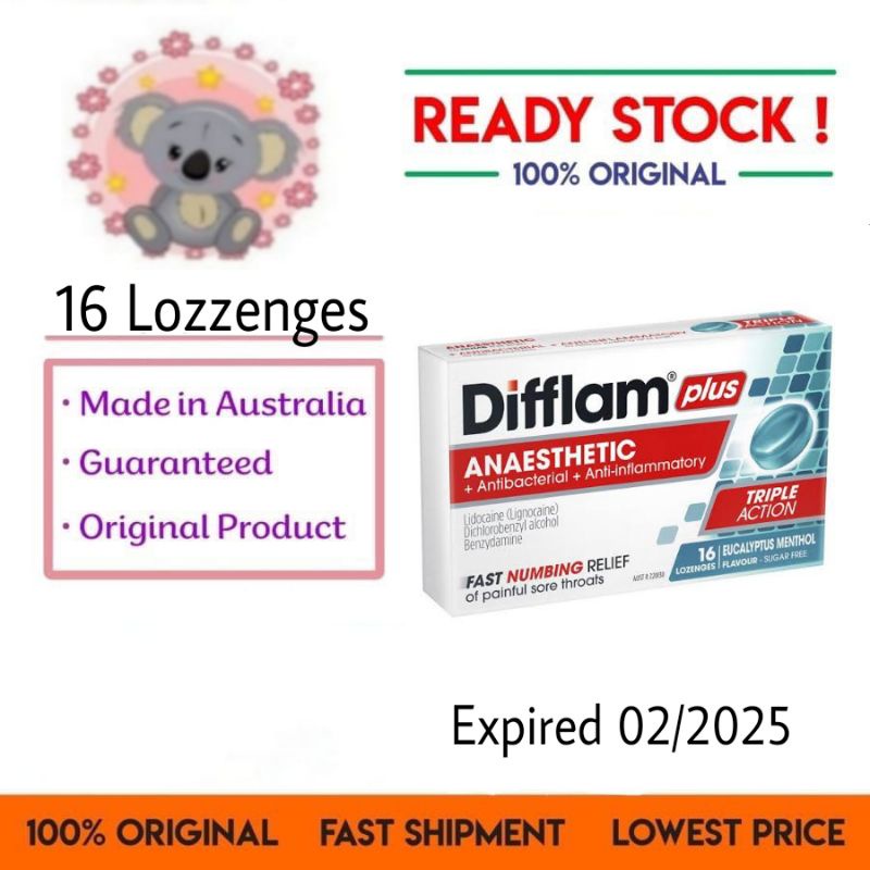 Jual Permen Difflam Plus Menthol And Eucalyptus Untuktenggorokan Aussie ...