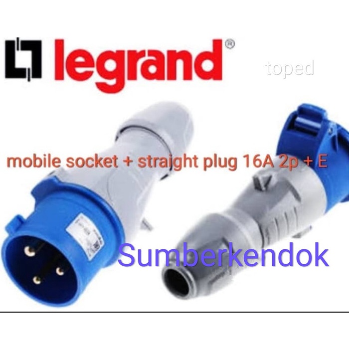 Jual [New] Legrand Mobile Socket Plug Ip44 16A 3Pin Industrial ...