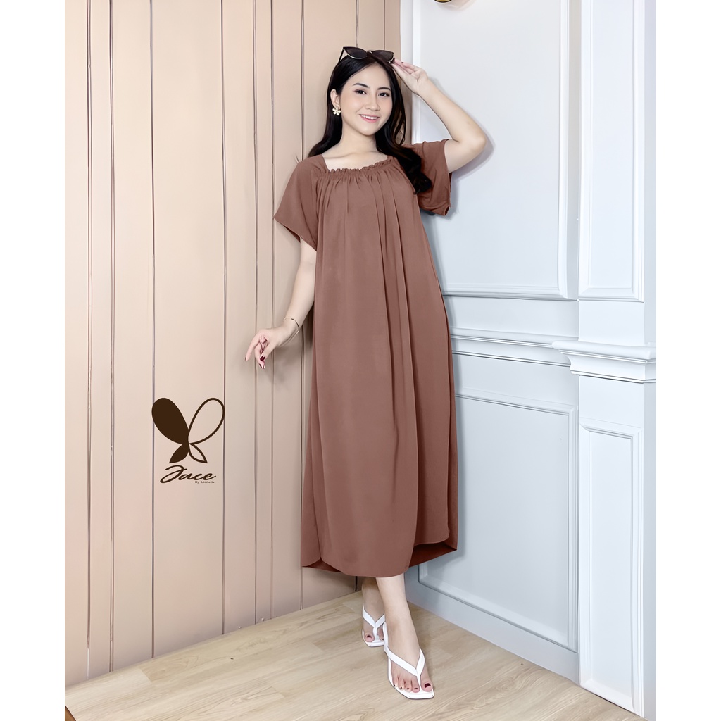 Jual 𝐉𝐀𝐂𝐄 DASTER FUJI LAURA Home Dress Wanita Jumbo XL Daster Pendek ...