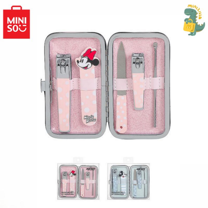 Jual MINISO Mickey Mouse Collection Cartoon Manicure Set 5 Pcs Clipper ...