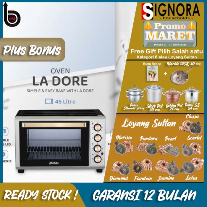 Jual Original Signora Oven Ladore Oven Roti Rotisserie Convection ...