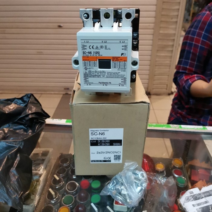 Jual Original Sc-N6 Magnetic Contactor Fuji Electric 220Vac Berkualitas | Shopee Indonesia