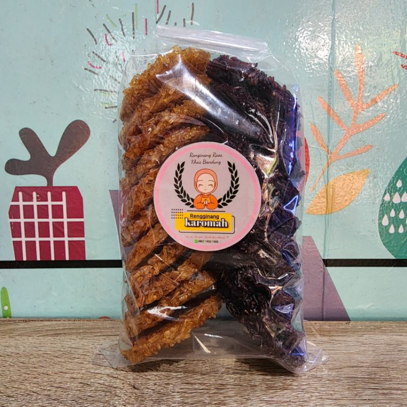Jual RENGGINANG MENTAH 500GRAM RASA ORIGINAL BAWANG TERASI KETAN HITAM ...