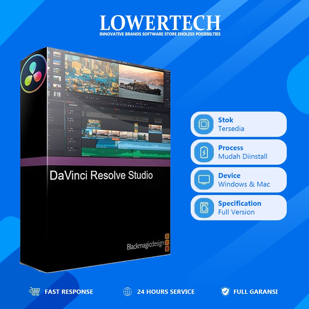 Jual Davinci Resolve Studio 18 (Full Version, No Trial & Lifetime ...