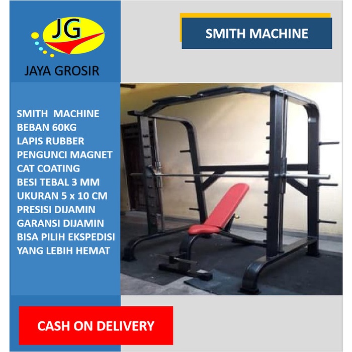 Jual Original Alat Fitness Komersial Smith Machine Counter Balance ...