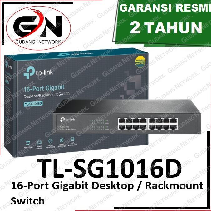 Jual Tp-Link Tl-Sg1016D Tplink 16 Port Gigabit Desktop/Rackmount Switch ...