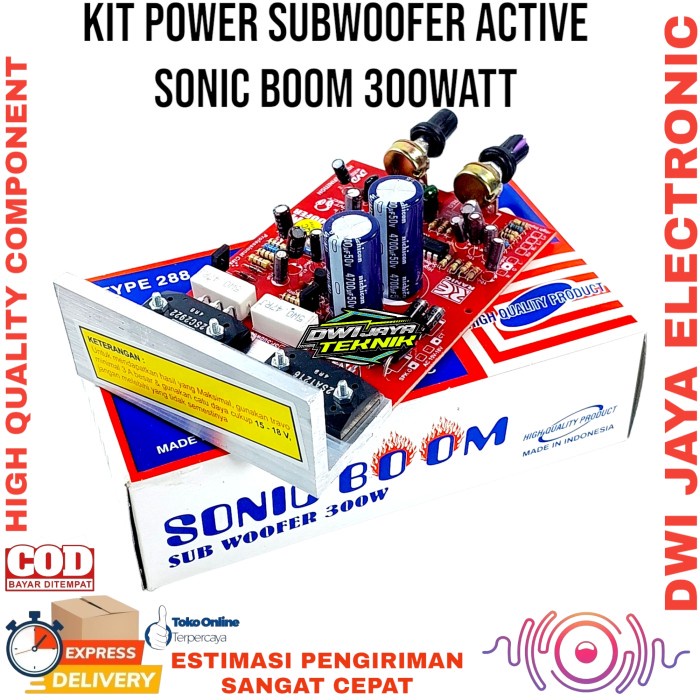 Jual Kit Power Subwoofer Sonic Boom 300W Sonic Boom Sanken Ii Sub 300 ...