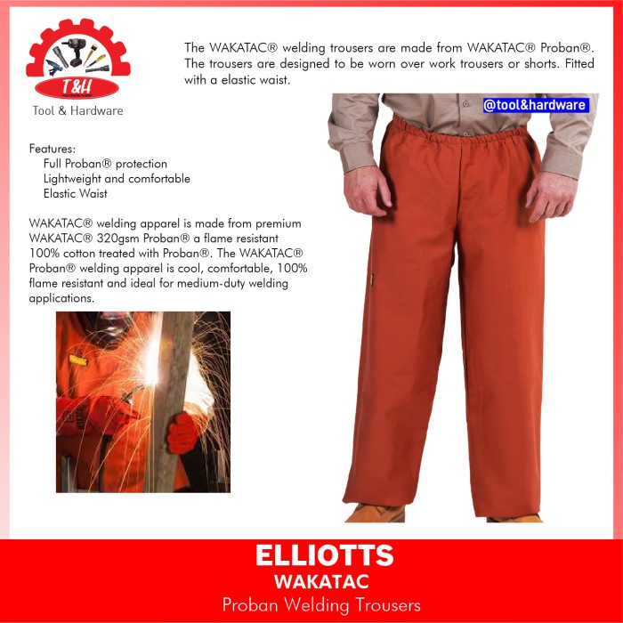 Jual [Original] Wakatac Celana Welding Wakatac / Proban Welding ...