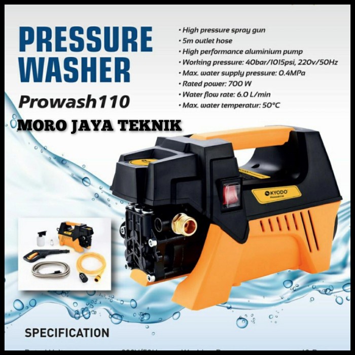 Jual [Baru] Jet Cleaner Kyodo Prowash 110 Mesin Steam Cuci Mobil Motor ...