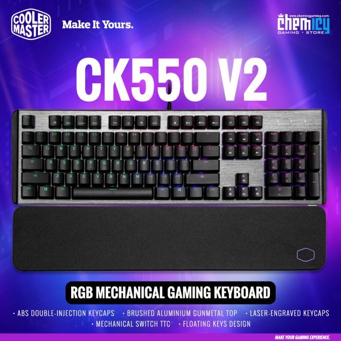 Jual Cooler Master CK550 V2 RGB Mechanical Gaming Keyboard | Shopee Indonesia