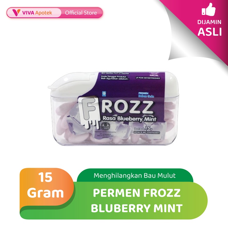 Jual Permen Frozz Bluberry Mint 15Gr | Shopee Indonesia