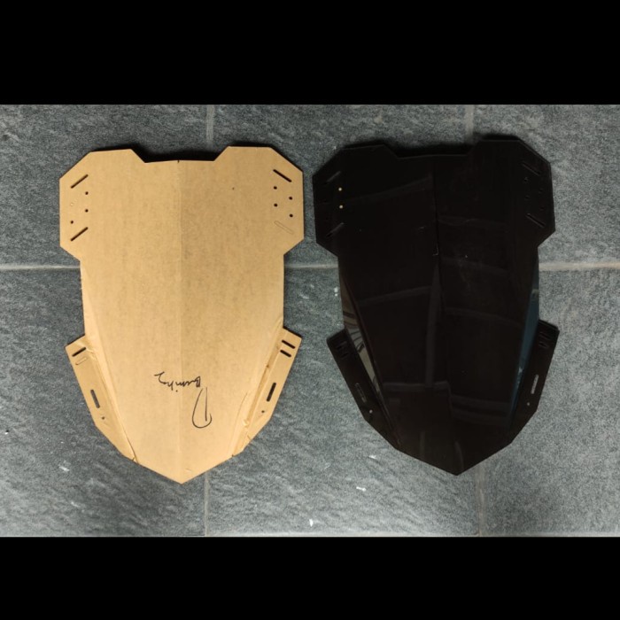 Jual VISOR CUSTOM 50 CM WINDSHIELD CUSTOM 50 CM NVL VIXION NVA NEW CB ...