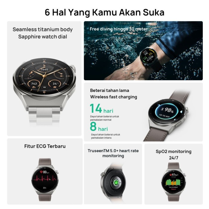 Jual NEW HUAWEI SMART WATCH GT3 GT 3 PRO GARANSI 12 BULAN ORIGINAL TERBARU | Shopee Indonesia