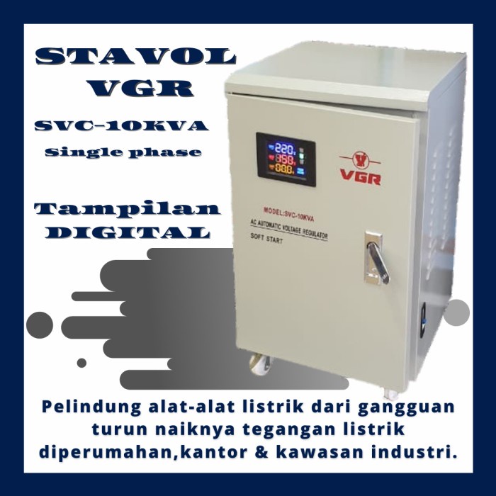 Jual Stavolt VGR SVC-10KVA Single Phase - Stabilizer Listrik VGR 10000 ...