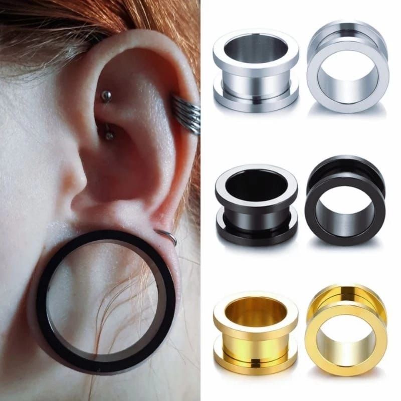 Jual TINDIK PIERCING STAINLESS / EAR PLUG STAINLESS / TINDIK PLONG ...