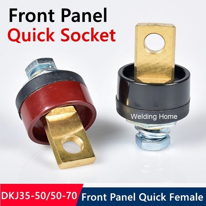Jual Baru Front Panel Quick Socket Dkj 35-50 50-70 Konektor Kabel Las ...
