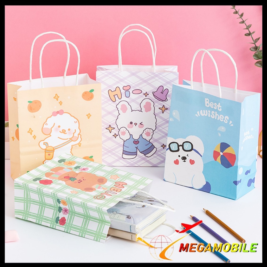 Jual MM - Paperbag Karakter Kartun Beruang Lucu Goodie Bag Motif Rabbit ...